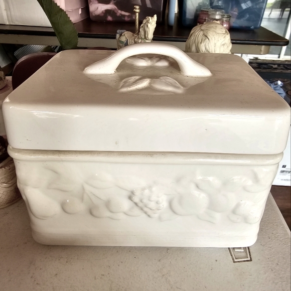 Accents | Vintage Ceramic Rectangle Bowl With Lid | Poshmark